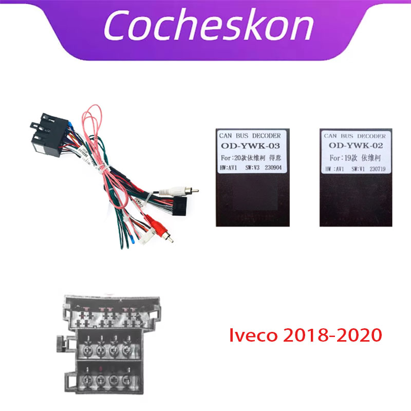 Cocheskon Car 16pin Wiring Harness Adapter with CANbus Box Decoder for ...